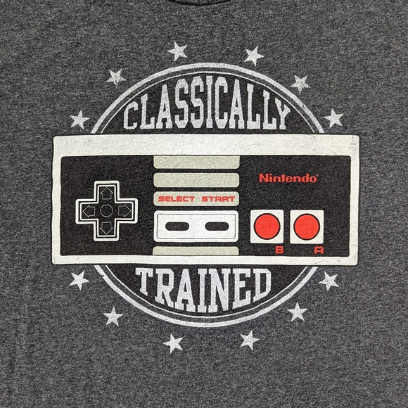 Nintendo | Shirts | Nintendo Controller Classically Trained Mens Tshirt ...